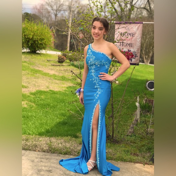ED Young | Dresses | A Blue Ed Young Prom Dress | Poshmark